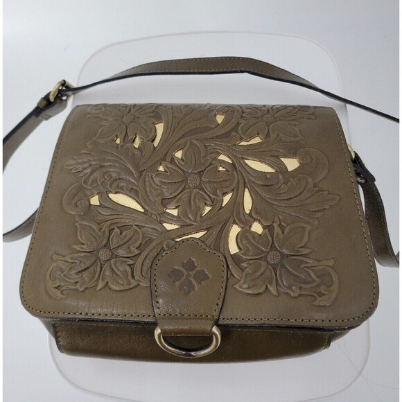 Patricia Nash | Bags | Patricia Nash Ilina Rose Tooling Floral Olive ...